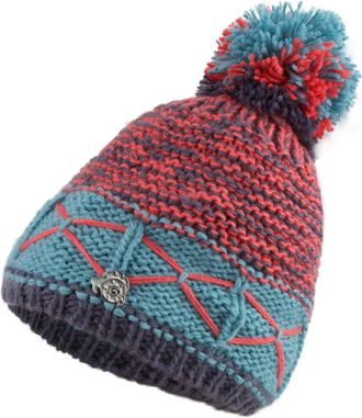Guggen Mountain M&uuml;tze M&uuml;tze K013 Winterm&uuml;tze mit Bommel und leichtem Fleecefutter