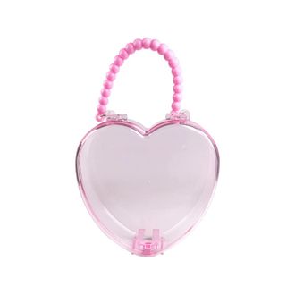 Yardwe Herzförmige Make-up-schmuckschatulle Mit Griff Tragbarer Aufbewahrungskoffer Für Frauen Und Mädchen