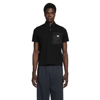 Prada Cotton and Re-Nylon Polo Shirt