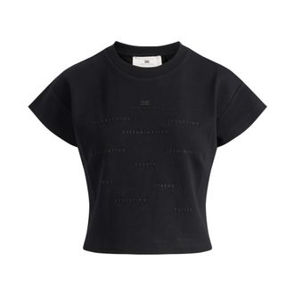Elisabetta Franchi Damen, Oberteile, Schwarzk, XLGr&ouml;&szlig;e