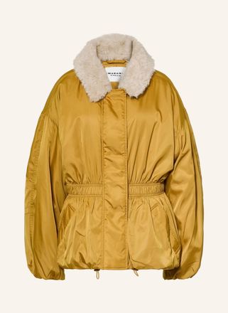 Isabel Marant Marant &Eacute;toile Jacke Selja Mit Kunstfell-Kragen gelb