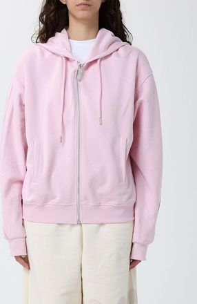 Disclaimer Relaxed Fit Baumwoll-Kapuzenjacke mit Rei&szlig;verschluss und Logo