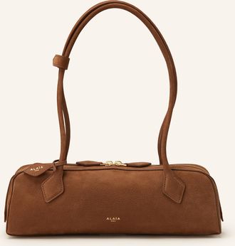 Alaia Ala&iuml;a Schultertasche Le Teckel Medium braun