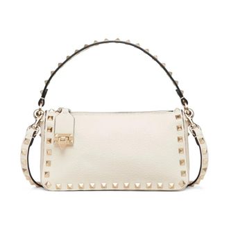 Valentino Garavani Rockstud Small Schultertasche - - Bags - Damen - Wei&szlig; - ONE SIZE