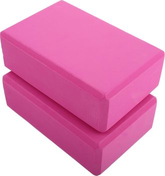 Aboofan 2 Stück EVA Yoga Block Hochdichter Rutschfester Trainingsblock für Yoga Pilates Flexibilität Stabilität Erwachsene Fitness Zubehör