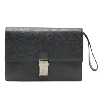 Gucci unisex, Pre-owned, Noir, Taille: ONE Size Pochette en cuir Pre-owned