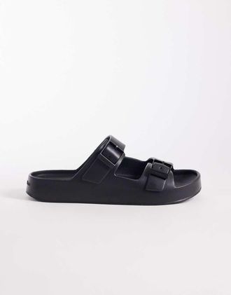 Calvin Klein Sandales &agrave; deux brides - Noir