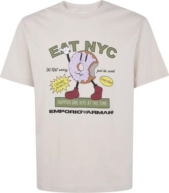 Emporio Armani Herren, Oberteile, Weiß, MGröße