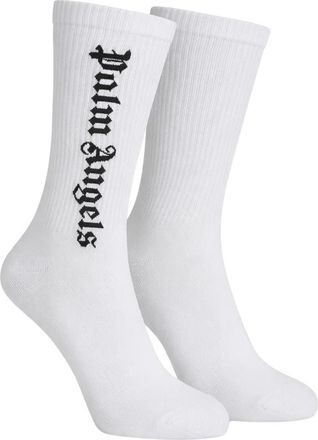 Palm Angels Homme, Sous-v&ecirc;tements, Blanc, Taille: M Classic Logo Socks