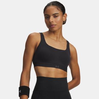 Under Armour Effortless High Sport-BH f&uuml;r Damen Schwarz / Jet Grau XL D-DD