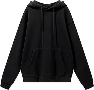 Generic Sweat &agrave; capuche pour homme - Manches longues - Sweat &agrave; capuche - Couleur unie - D&eacute;contract&eacute; - Avec poche - Loisirs - T-shirt de sport &agrave; manches longue