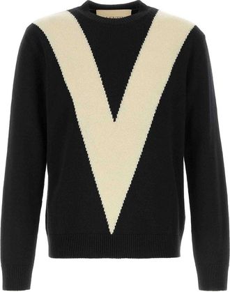 Valentino Garavani Pull Col Rond - Noir