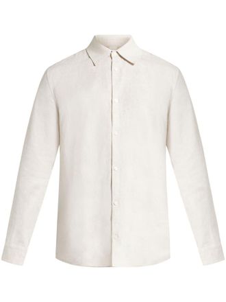 CH&Eacute; Studios chemise en lin - Tons neutres