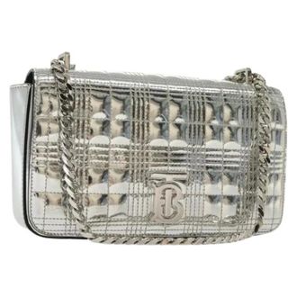 Burberry Sac bandouli&egrave;re en toile enduite Pre-owned - Femme - Pre-owned - Gris - Taille: ONE Size