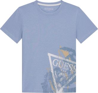 Guess T-Shirt L6RI14 K8HM4 Himmelblau Regular Fit