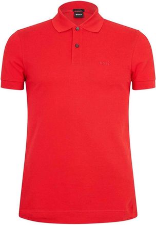 HUGO BOSS Firenze Poloshirt f&uuml;r Herren, Baumwolle (Leuchtend Rot)