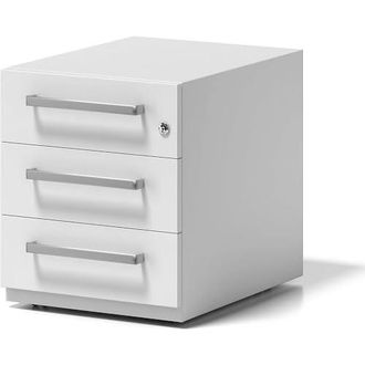 Bisley Bisley Rollcontainer Note mit Griff, 3 Universalschubladen, Metall, 696 Verkehrswei&szlig;, 56.5 x 42 x 49.5 cm