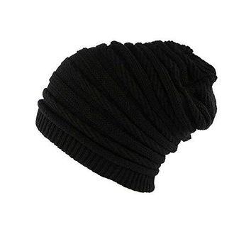 Nyls Création Bonnet Rasta Oversize Noir Jack Mixte,Taille unique,Noir