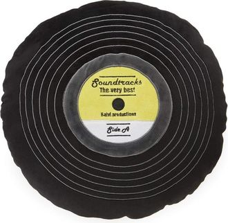 Balvi Kissen Soundtracks Farbe Schwarz In Form Einer Vinylschallplatte Mit gestickten Details Polyest