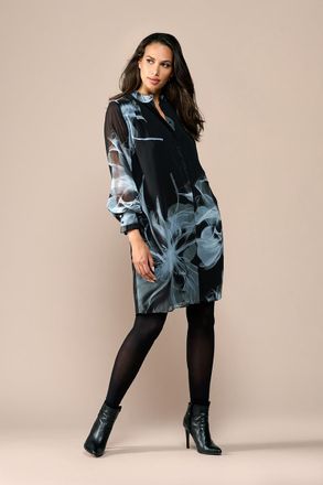 Mart Visser Ashley-Tunika mit Print, Schwarz/Wei&szlig;