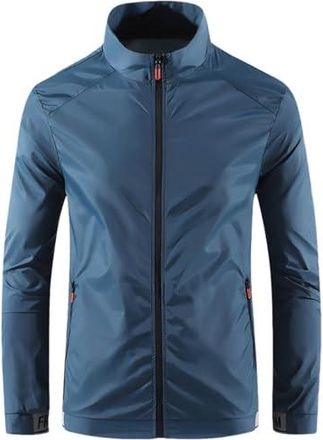 Generic Veste Homme Coupe Vent imperméable Veste de Pluie Blousons Homme Veste Legere Printemps été Manteau Homme Automne Hiver