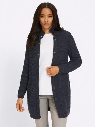 Heine Strickjacke Strickjacke Langarm Links-Strick