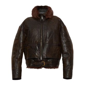 Dsquared2 Fur Jacket - - Jackets - Damen - Braun - 2XS