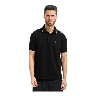 A|X Armani Exchange Homme, Tops, Noir, Taille: XL Polo avec Col Ray&eacute; Contrast&eacute;