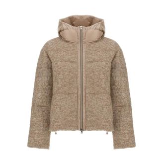 Herno Pailletten-Boucl&eacute;-Daunenjacke - - Jackets - Damen - Rosa - L