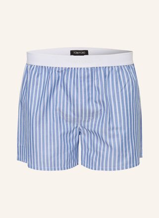 Tom Ford Web-Boxershorts blau