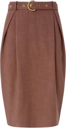 Pinko Pinko, Femme, Jupes, Brun, Taille: 40 FR Edwena Gonna Frisottino