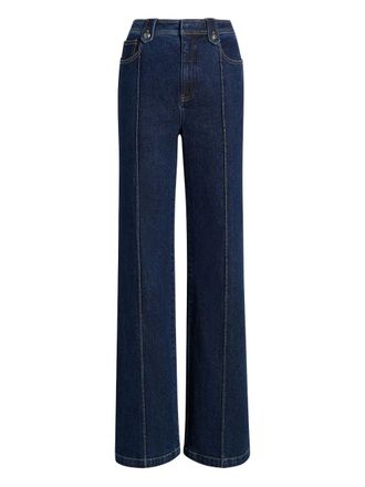 Cinq à Sept Niko Hose mit Ziernaht - Blau