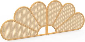 IDMarket H&auml;ngekopfteil IVY 160 cm Rattan-Effekt und Blumenrohrgeflecht