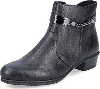 Rieker Femme Bottines Y0783, Dame Bottines,Bottillons,Chaussure de Transition,Chaussure dhiver,Bottes,Botte,Demi-Botte,Noir (Schwarz / 00),40 EU / 6.5 UK