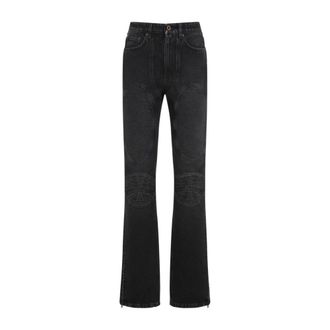 Jean Paul Gaultier Schwarze Baumwolljeans Aw24 - - Jeans - Damen - Schwarzk - W27