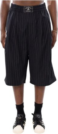 adidas Chavarria Pinstripe Long Short - - Sport - Herren - Schwarzk - L