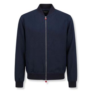 Kiton Homme, Vestes, Bleu, Taille: 2XL Zip-throughs