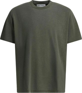 Our Legacy Homme, Tops, Vert, Taille: M Boxy Fit Cotton T-Shirt