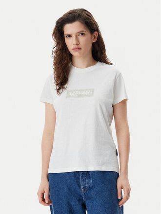 Napapijri T-Shirt NP0A4IP1 Weiß Regular Fit