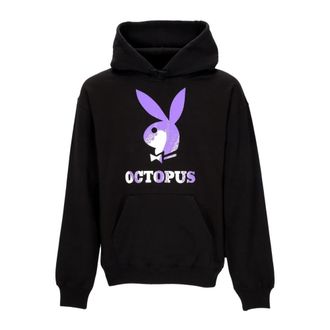 Octopus Playboy Logo Schwarzer Hoodie - - Sweatshirts & Hoodies - Herren - Schwarzk - S