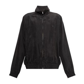 Valentino Garavani Seidenjacke mit Stehkragen - - Jackets - Herren - Schwarzk - M