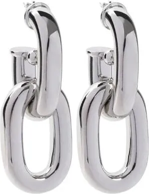 Paco Rabanne unisex, Accessoires, Gris, Taille: ONE Size Boucles doreilles Link