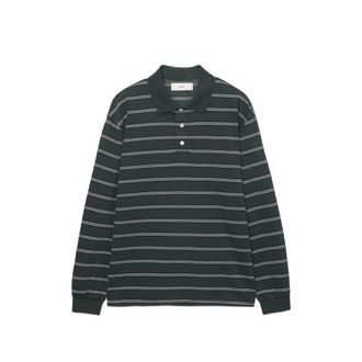 Dunst Striped Long-sleeve Polo Shirt