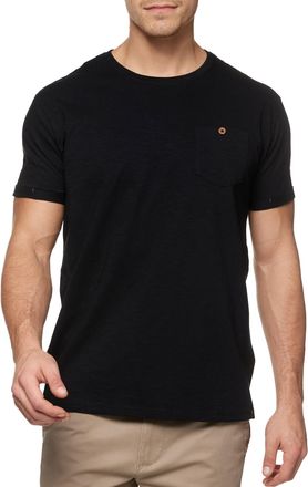 Indicode Herren INJon T-Shirt mit Brusttasche aus 100% Baumwolle | Herrenshirt Sommershirt M&auml;nner Black, XXL