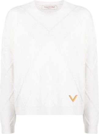 Valentino VGold Wollpullover - - Knitwear - Damen - Wei&szlig; - S