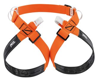 Petzl Superavanti Spel&auml;ogurt aus hochfestem Polyester, in der Farbe: orange/schwarz, Effizienz beim Aufstieg am Seil, Gr&ouml;&szlig;e 1, geeignet f&uuml;r alle K&ouml;rpergr&ouml;&szlig;e