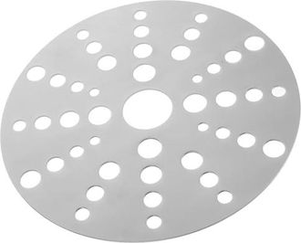 Pretyzoom Plaque de Diffusion &agrave; Induction en Acier Inoxydable 18 CM Accessoire Cuisine Adaptateur &agrave; Induction Disque Conducteur de Chaleur pour Casserole et Pla