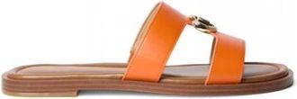 Michael Kors Femme, Chaussures, Orange, Taille: 37 EU Erin Leather Sandal