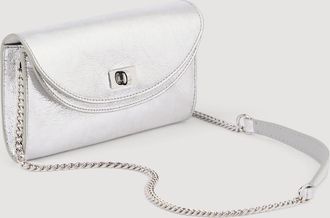 Sandro Pochette Mambo en cuir