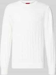 HUGO BOSS Pullover mit strukturierter Strickoptik Modell Simond